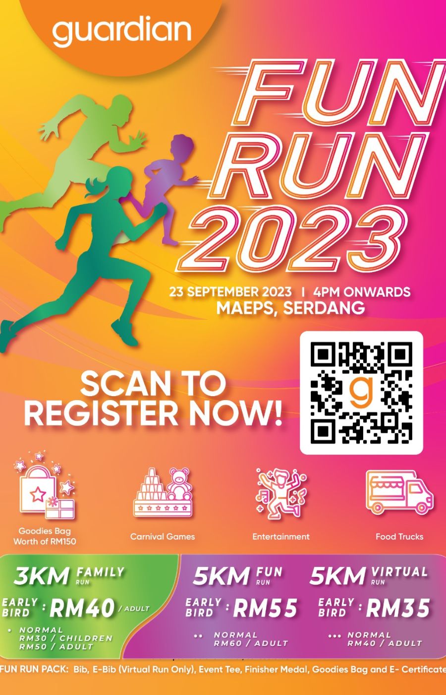 Guardian Fun Run 2023, Daftar Sekarang! - 123mamanet